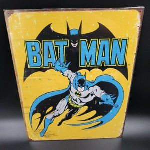 Desperate Enterprises | Wall Decor | Retro Batman Dc Comics Tin Metal ...